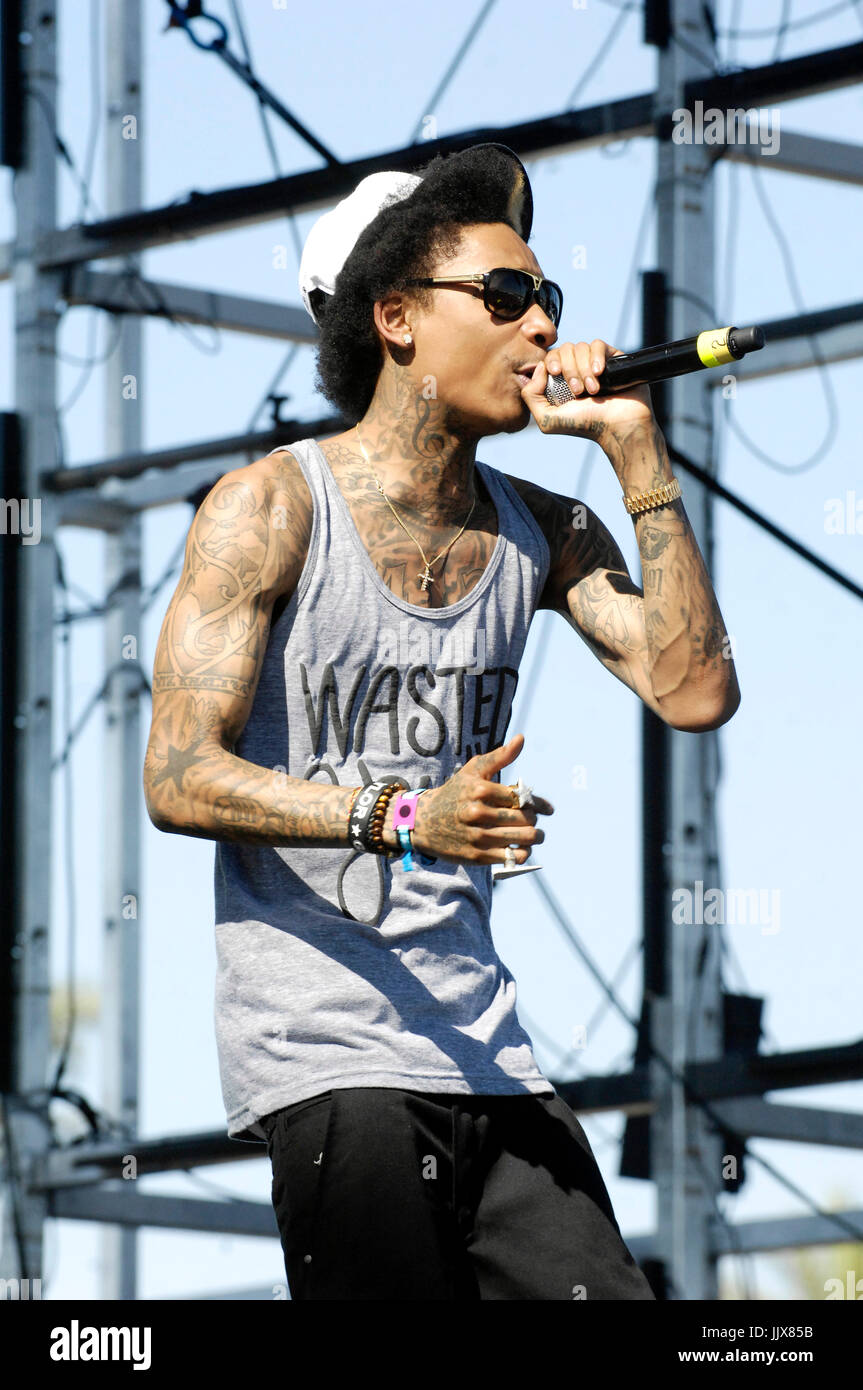 Rapper Wiz Khalifa perform 2011 Coachella Music Festival March 17,2011 ...