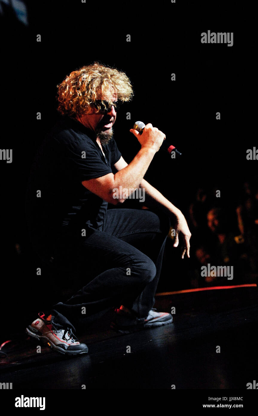 Sammy Hagar Chickenfoot performs Gibson Amphitheatre Los Angeles Stock ...