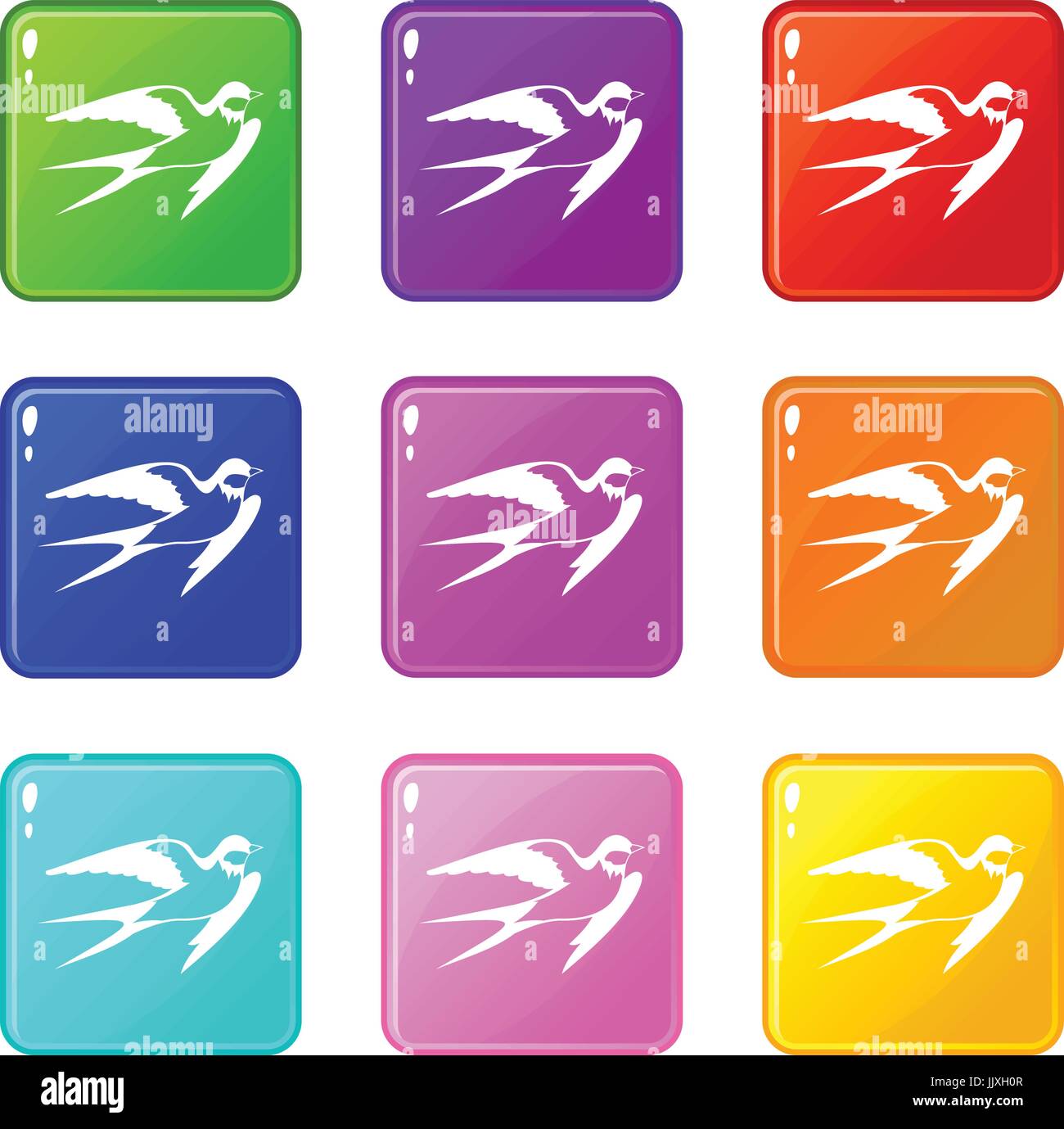 Barn swallow set 9 Stock Vector Image & Art - Alamy