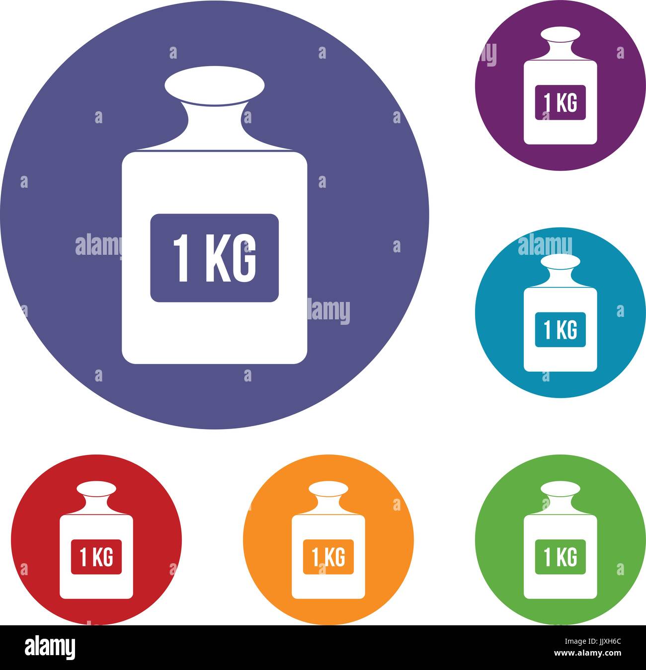 One kilogram weight pattern, simple style Stock Vector Image & Art - Alamy
