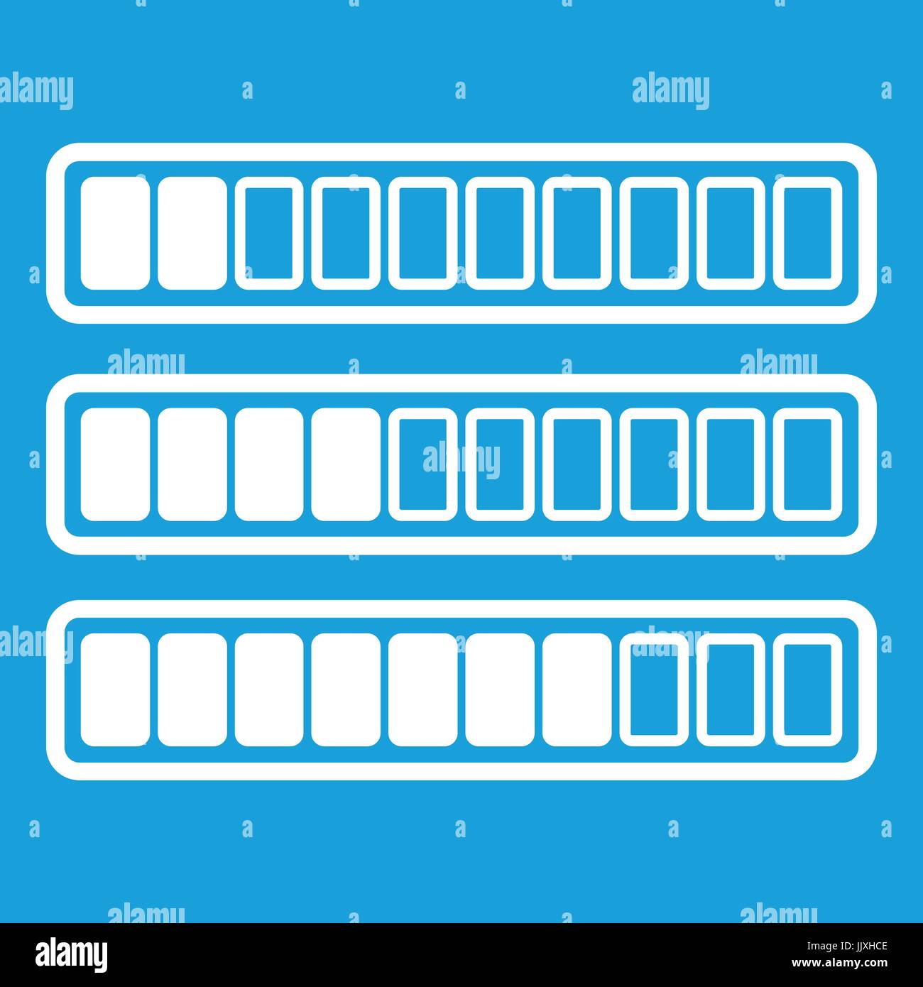 Sign horizontal columns download online icon white Stock Vector Image ...