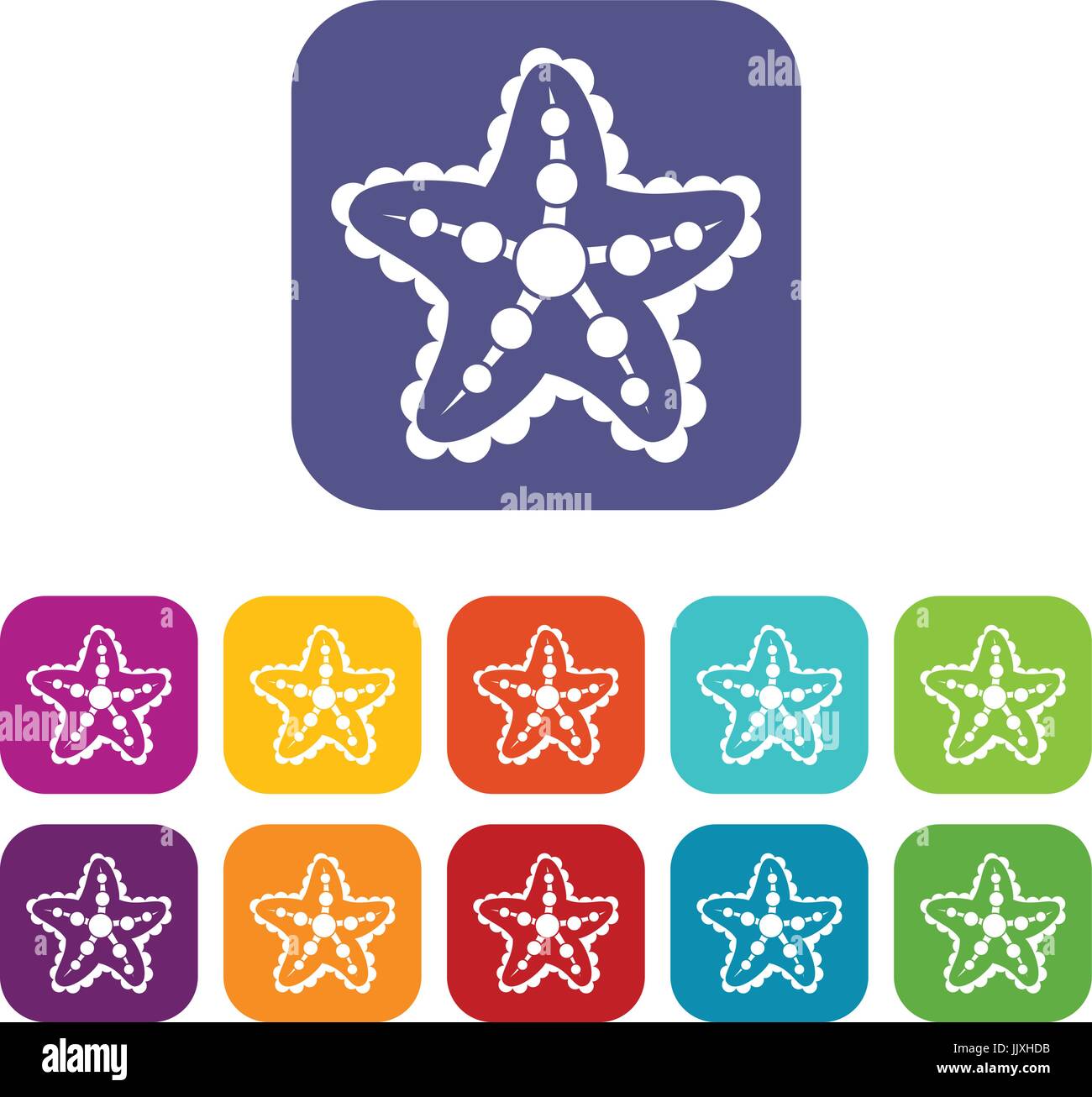 Starfish icons set Stock Vector Image & Art - Alamy