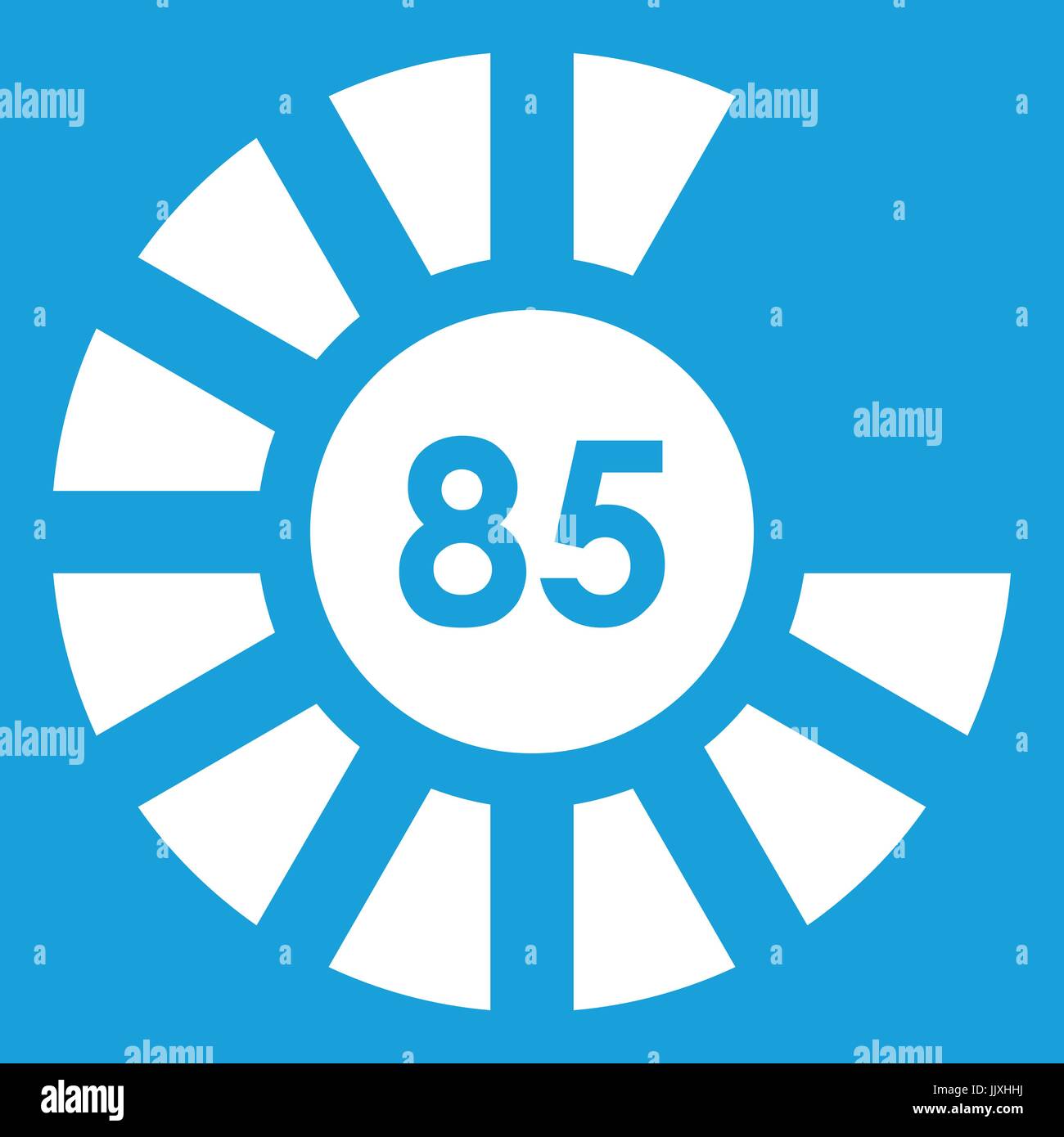 Sign 85 load icon white Stock Vector Image & Art - Alamy