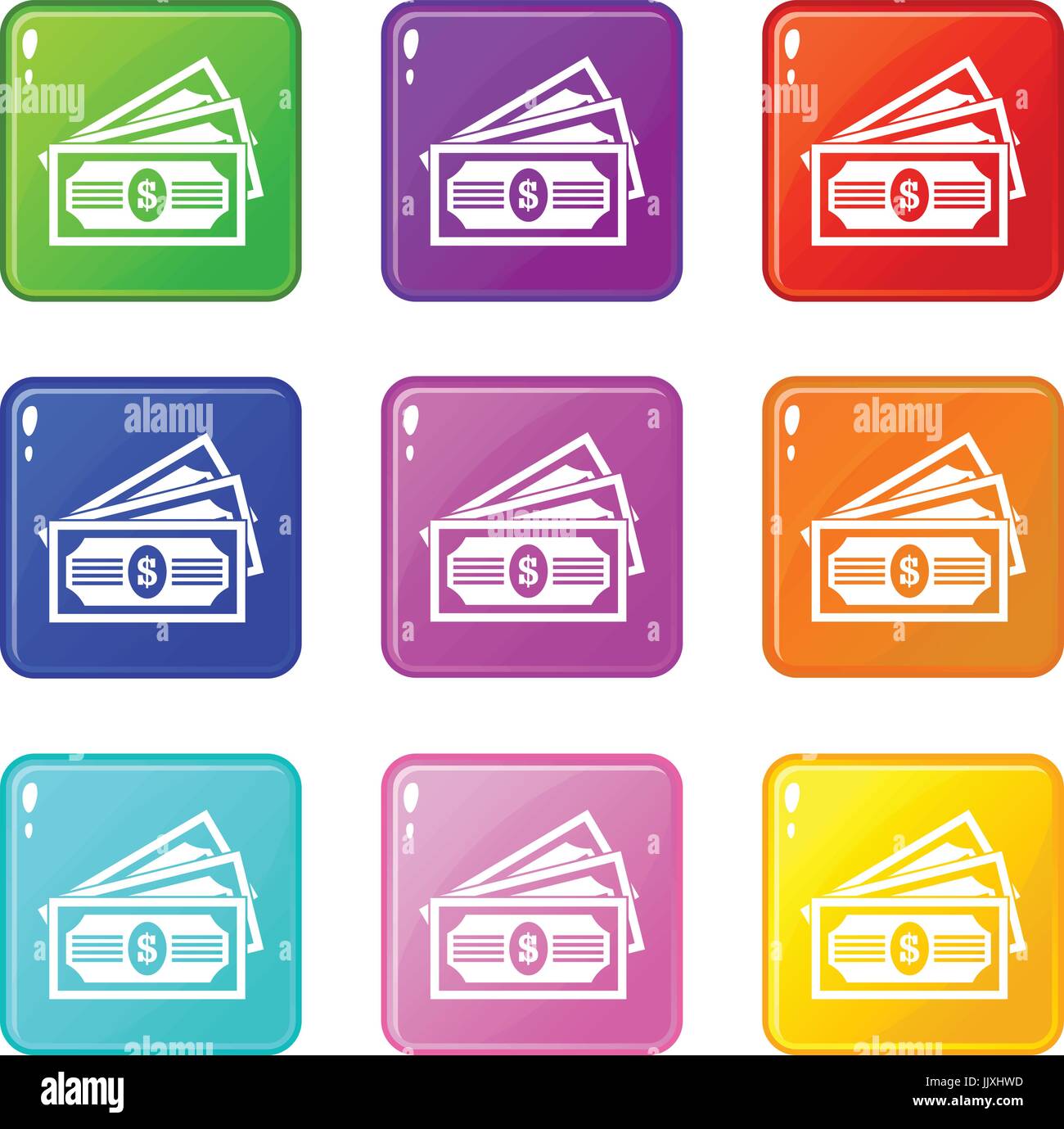 Three dollar bills set 9 Stock Vector Image & Art - Alamy