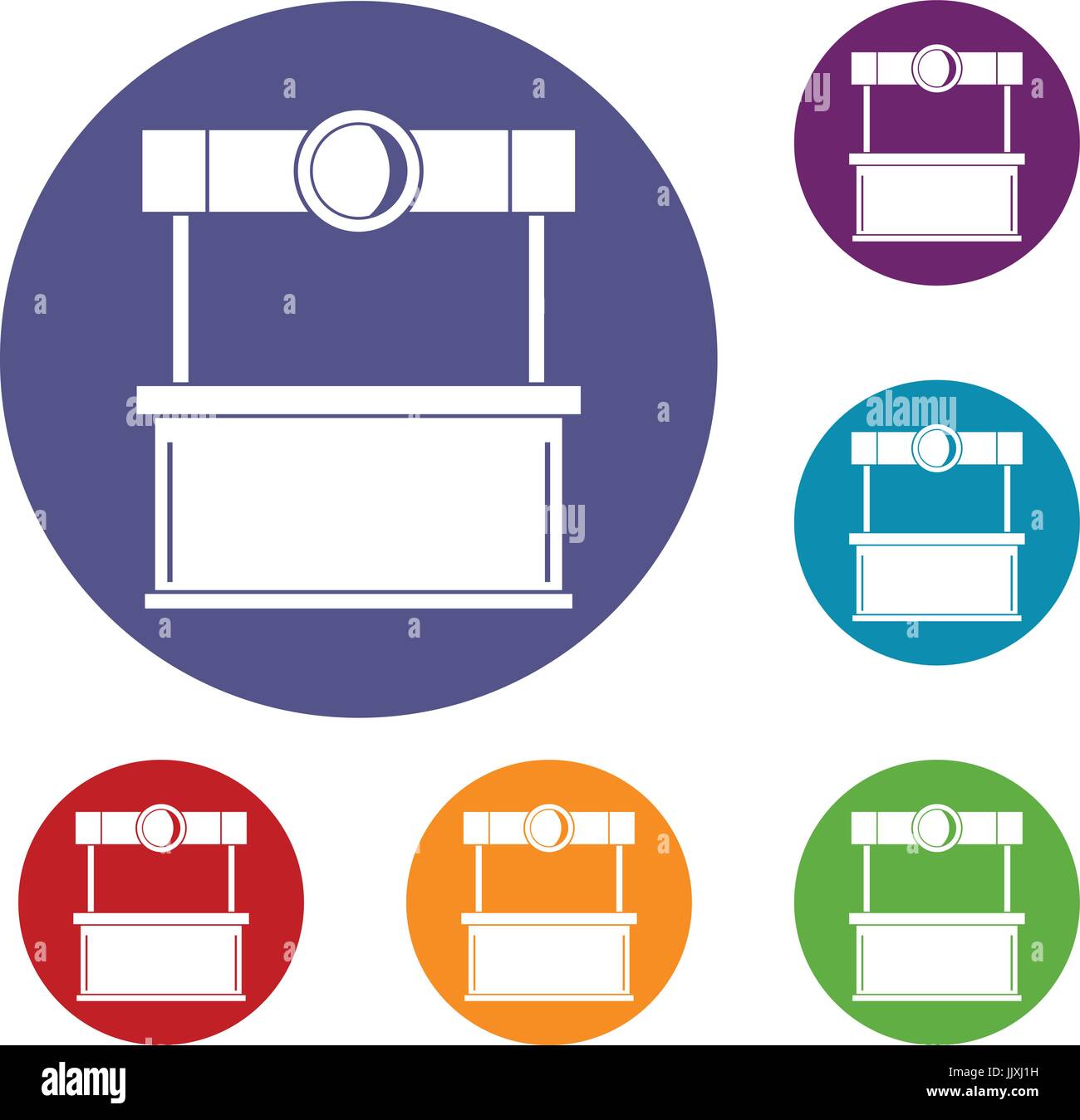 Shopping counter icons set Stock Vector Image & Art - Alamy