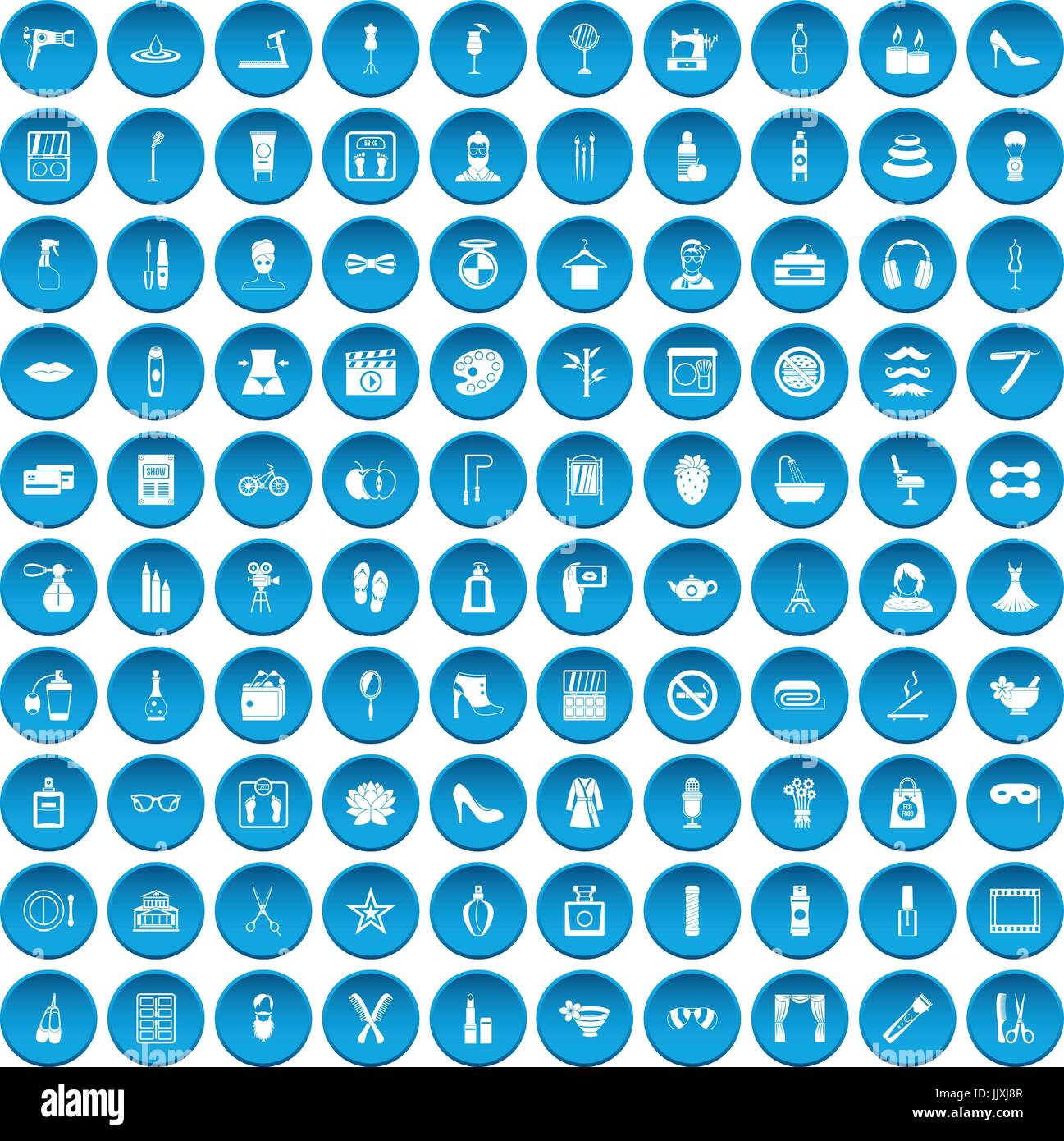 Makeup artist at fashion show Stock Vector Images - Alamy