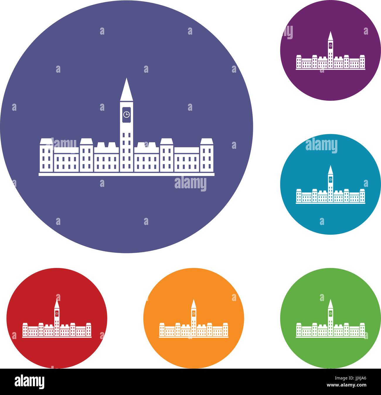 Parliament Building of Canada icons set Stock Vector Image & Art - Alamy