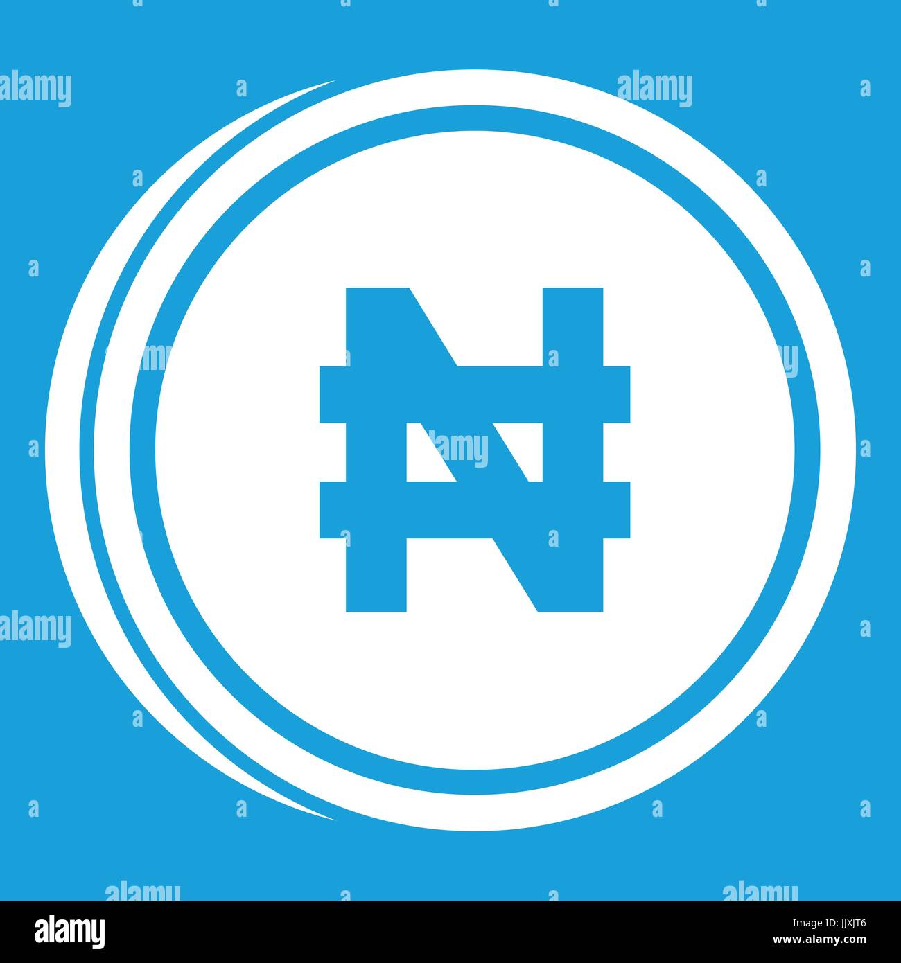 Coin naira icon white Stock Vector Image & Art - Alamy