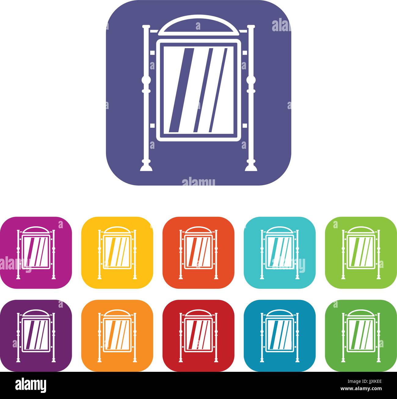 Advertising sign icons set Stock Vector Image & Art - Alamy