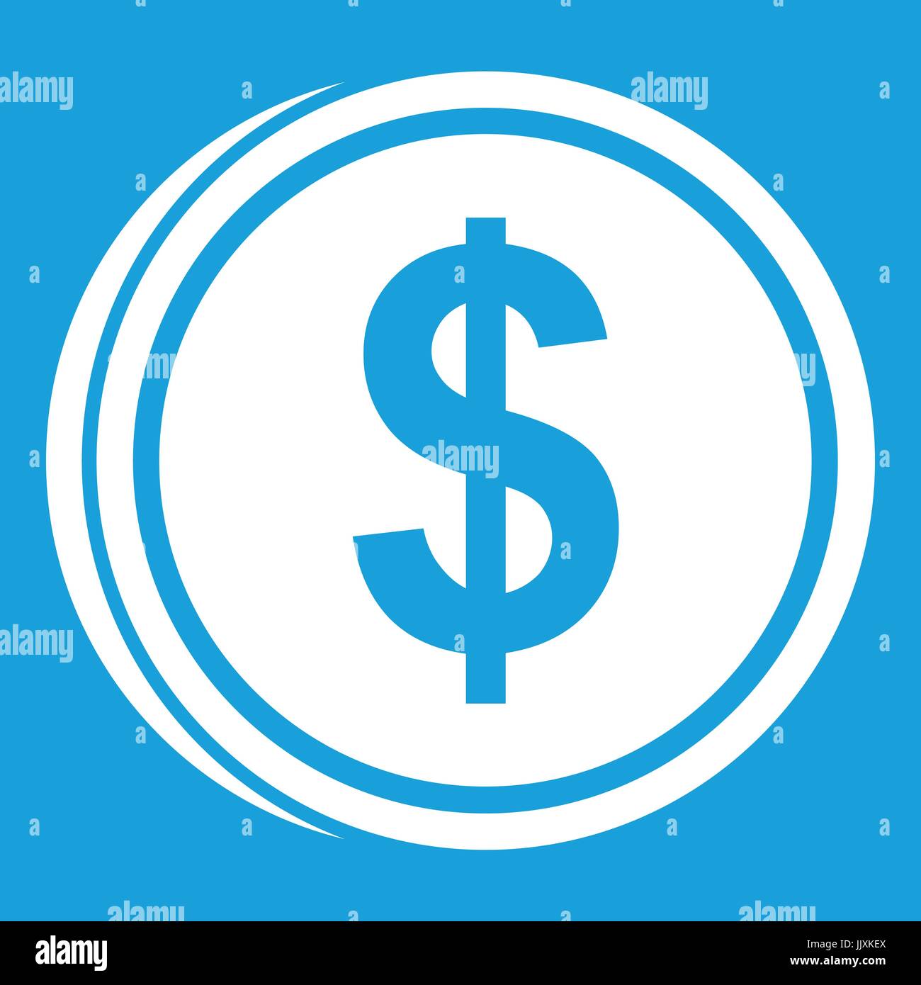 Coin dollar icon white Stock Vector Image & Art - Alamy