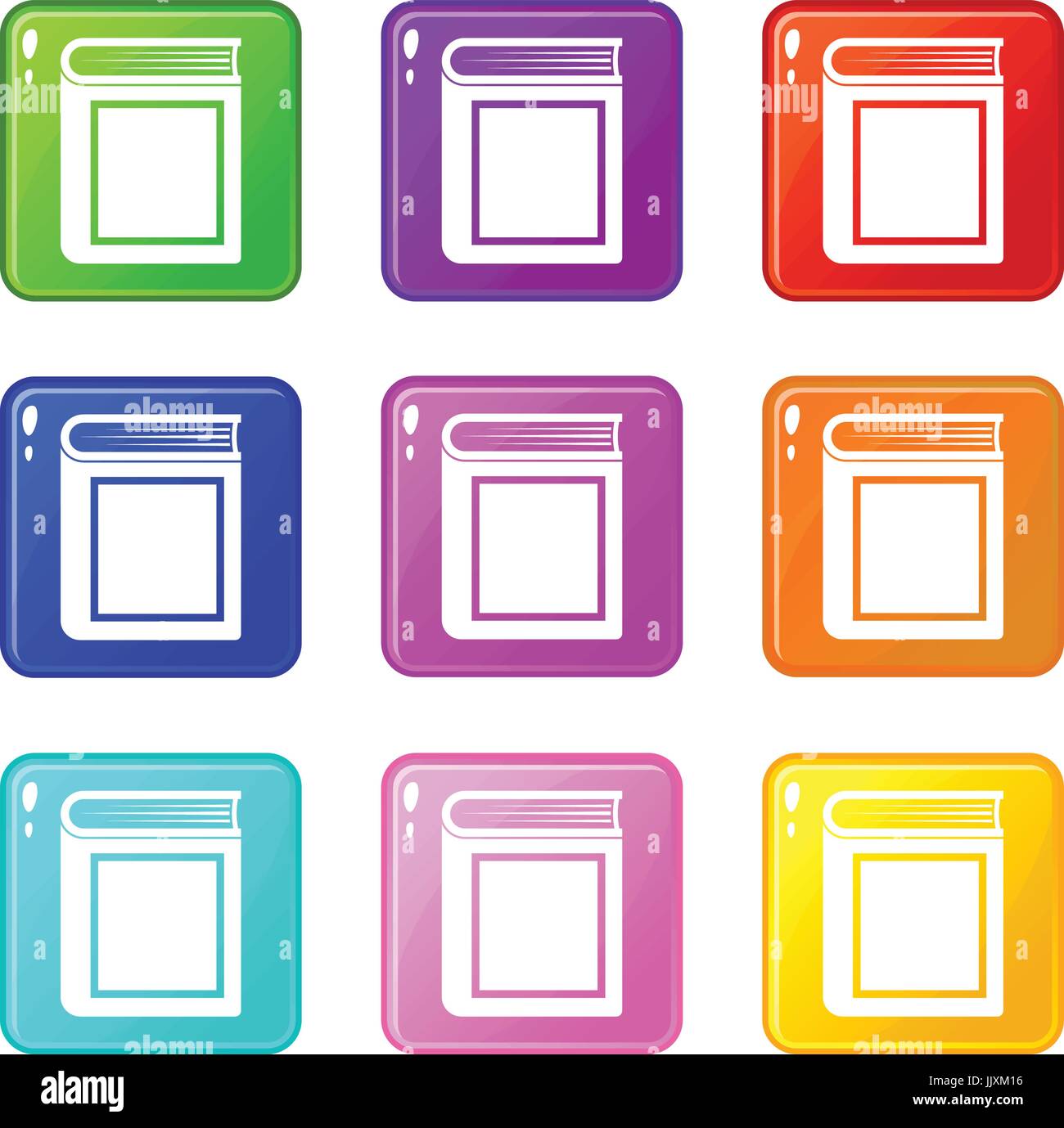 Thick book set 9 Stock Vector Image & Art - Alamy