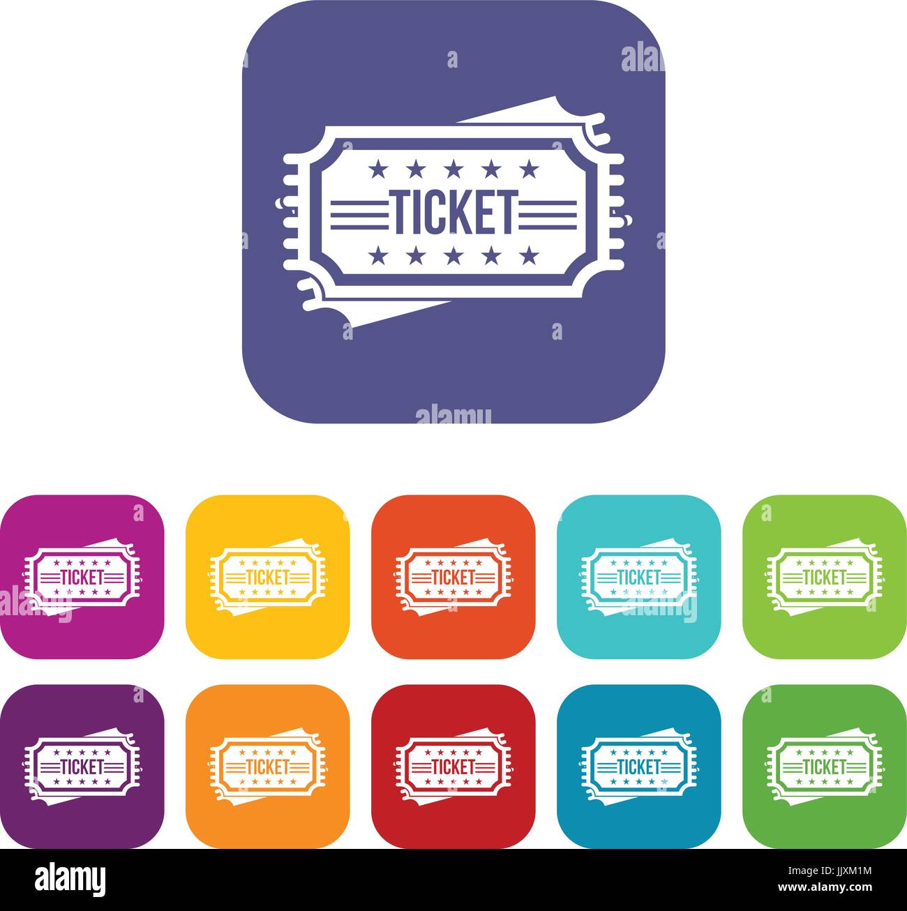 Ticket icons set Stock Vector Image & Art - Alamy