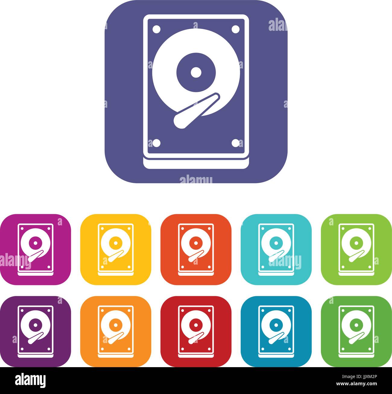 HDD icons set Stock Vector Image & Art - Alamy
