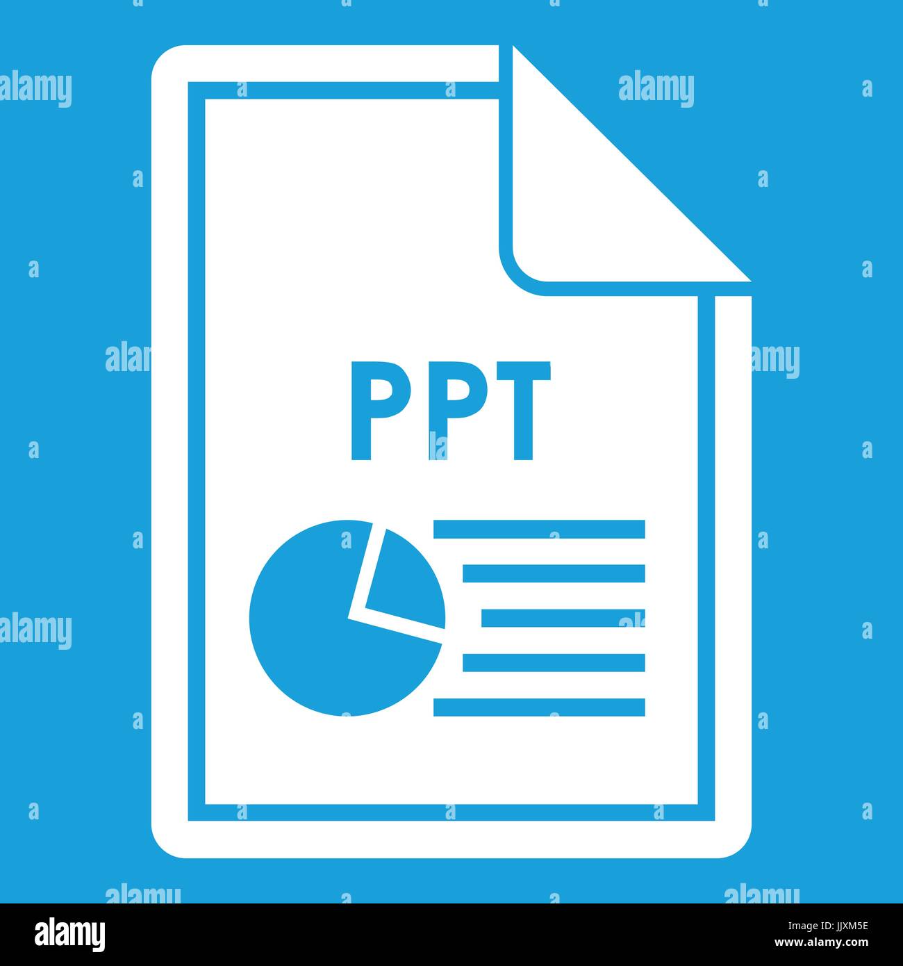 File PPT icon white Stock Vector Image & Art - Alamy