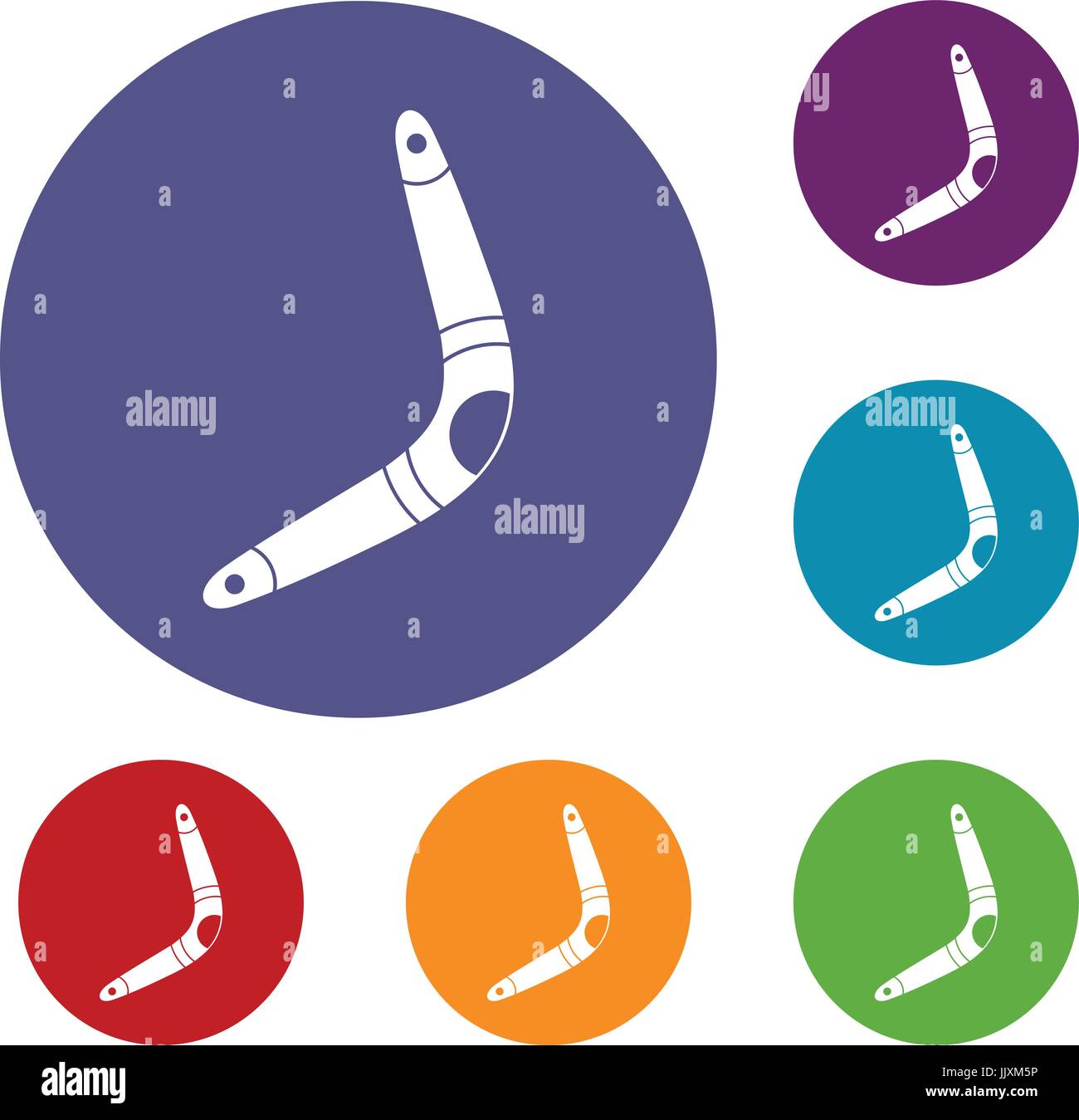 Boomerang icons set Stock Vector Image & Art - Alamy