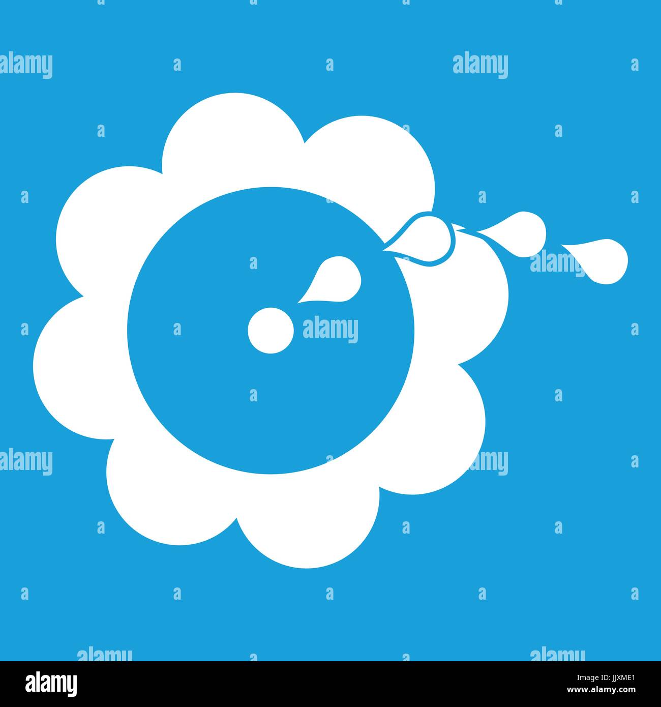 Watering flower icon white Stock Vector Image & Art - Alamy