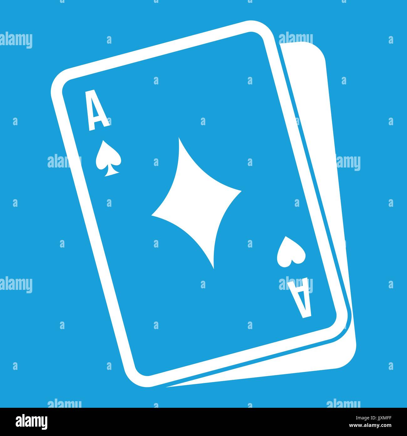Playing card icon white Stock Vector Image & Art - Alamy