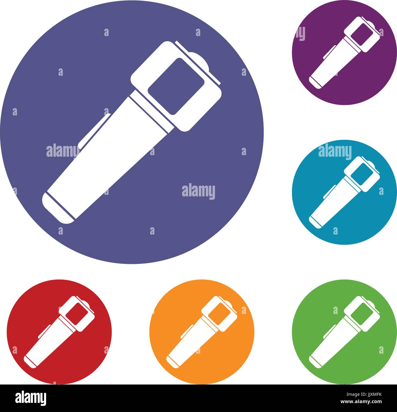Hand flashlight icons set Stock Vector Image & Art - Alamy