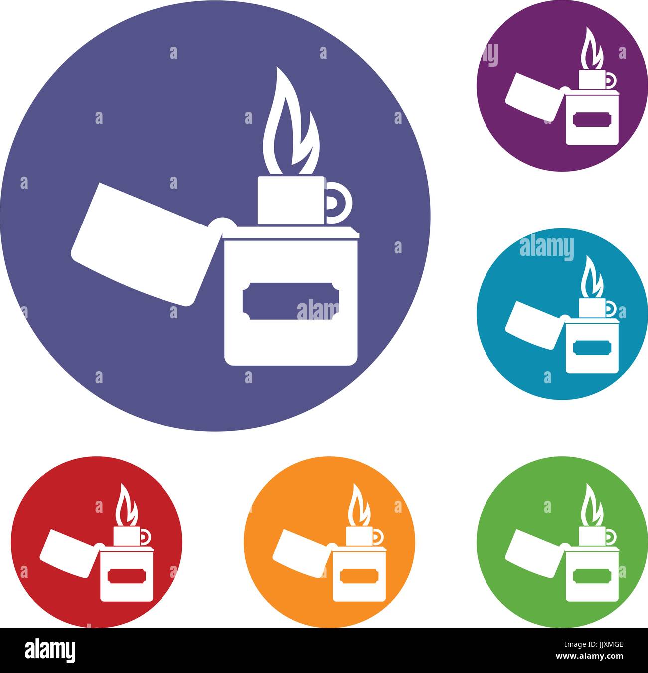 Lighter icons set Stock Vector Image & Art - Alamy