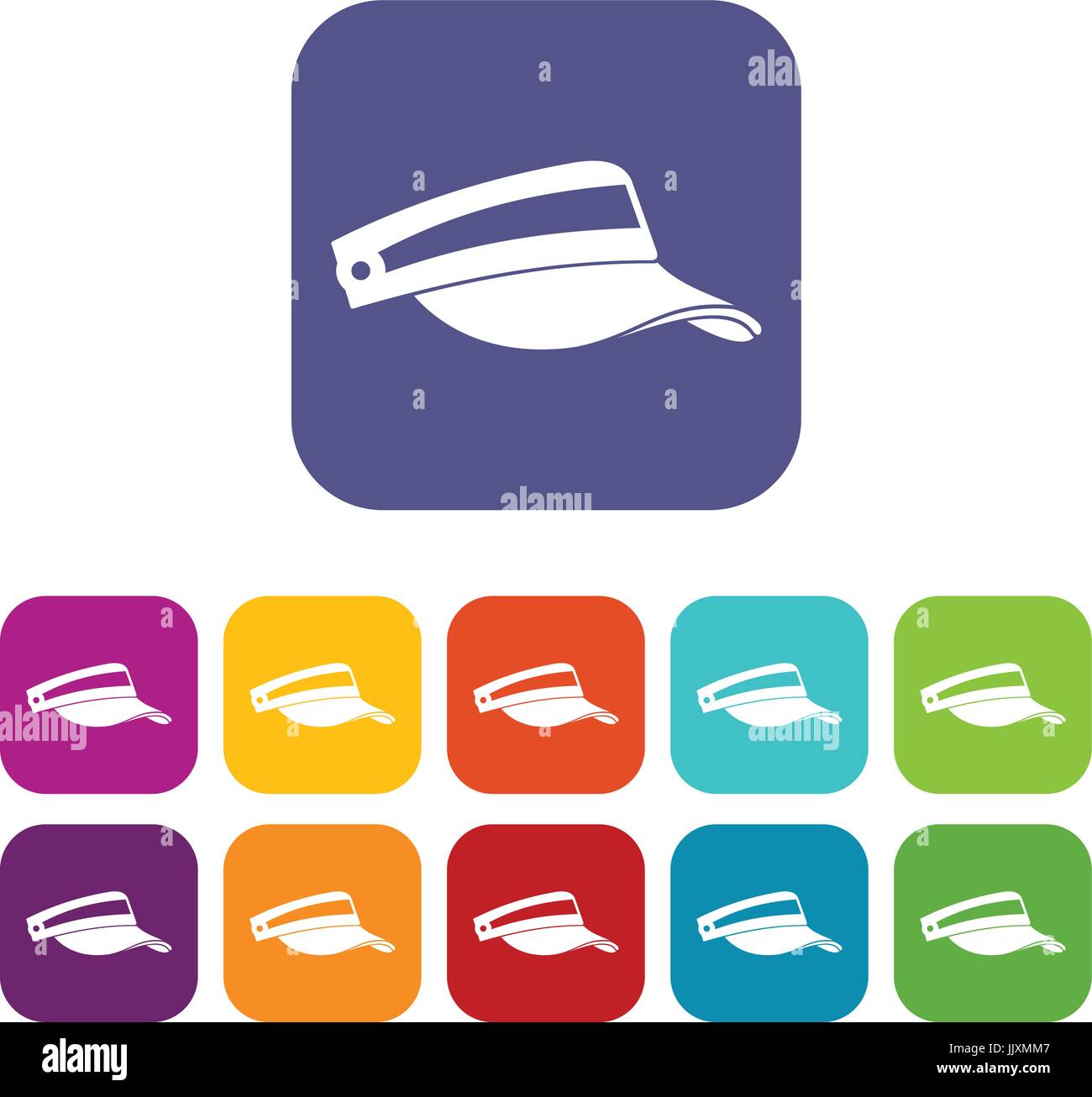 Blue sun visor Stock Vector Images - Alamy