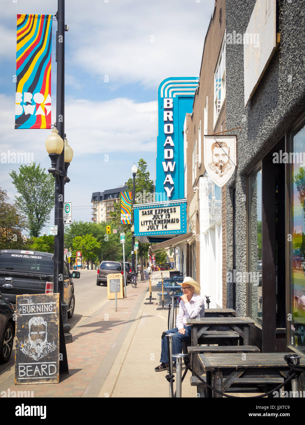 The historic Broadway Theatre in Saskatoon, Saskatchewan, Canada, with ...