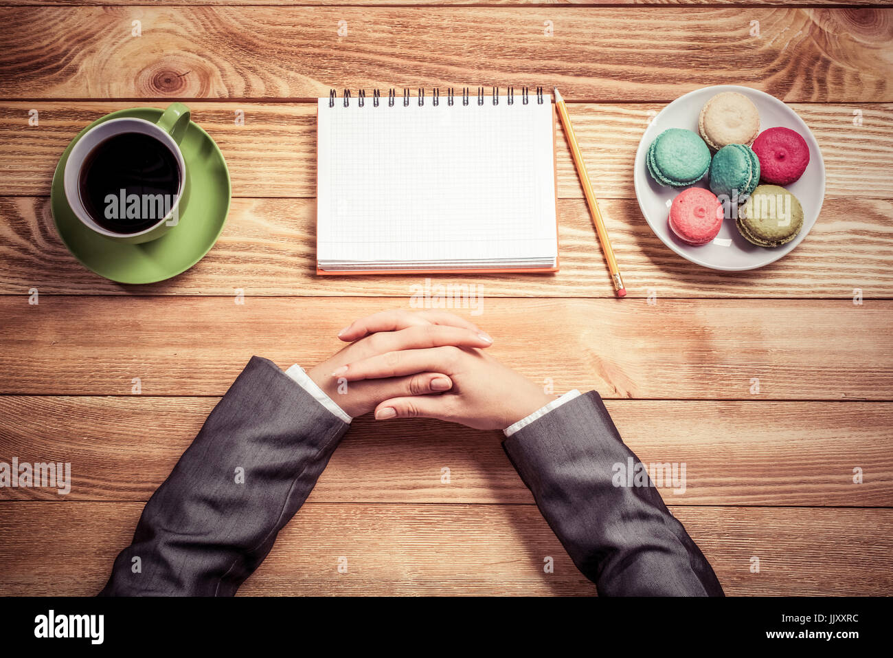 Coffee break as refreshment Stock Photo - Alamy