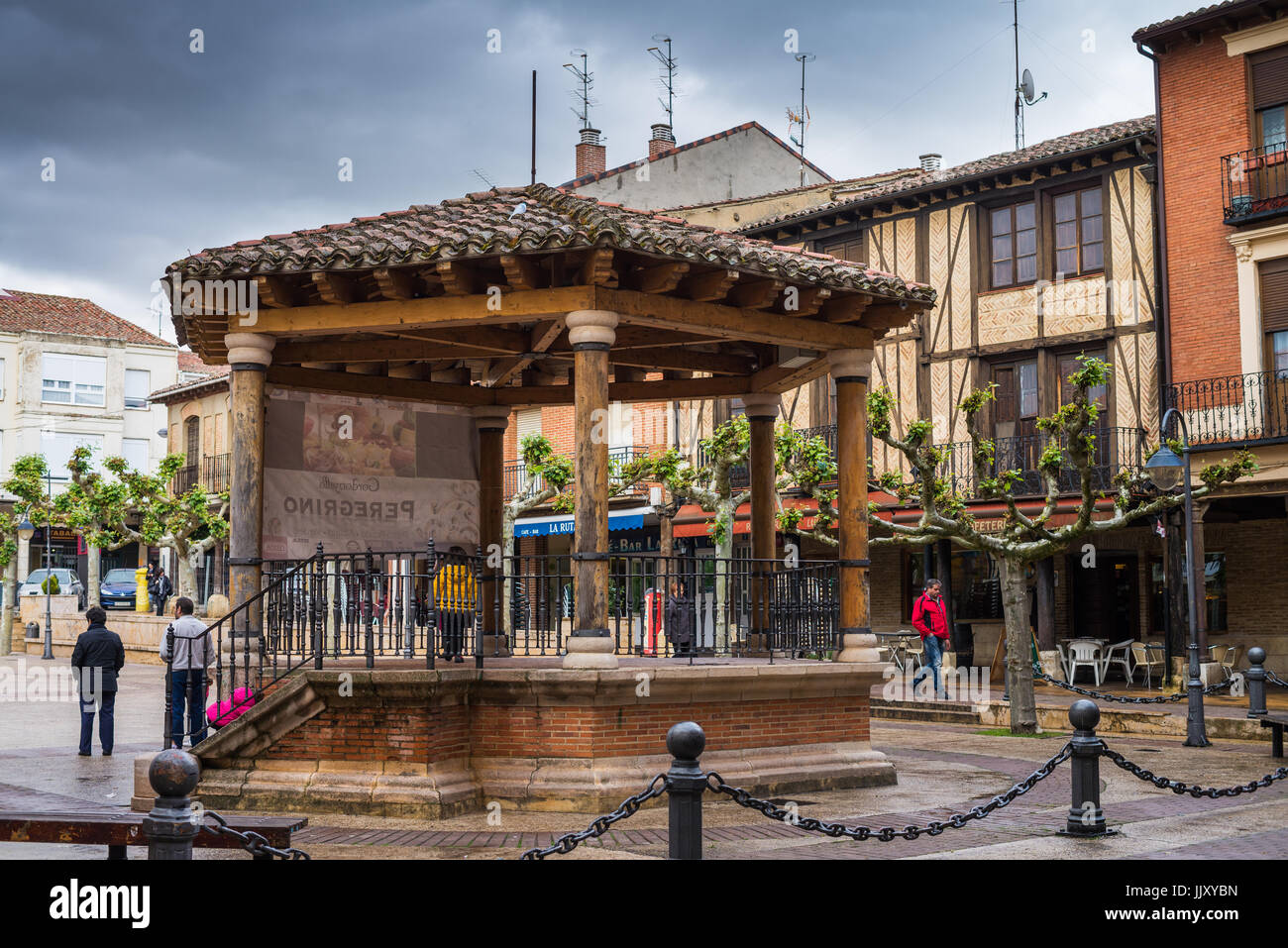 Street of the Sahagun, Spain. Camino de Santiago. Camino de Santiago ...