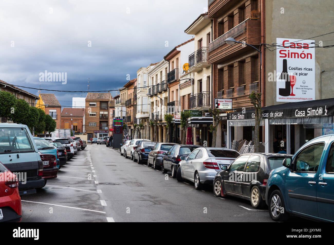 Street of the Sahagun, Spain. Camino de Santiago. Camino de Santiago ...