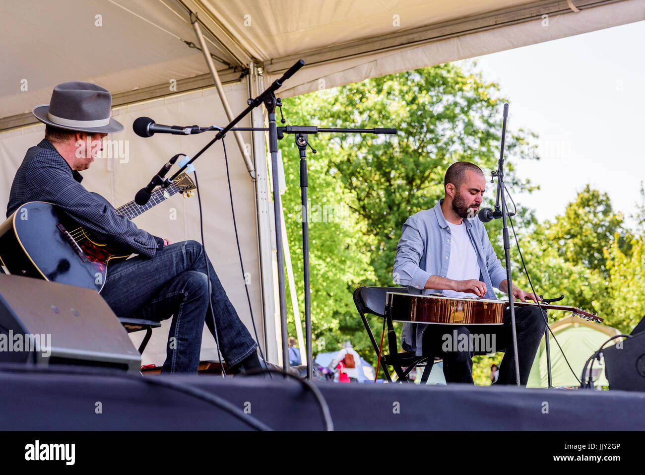 Jake Morley performing at the 40th Annual Vancouver Folk Music Festival ...