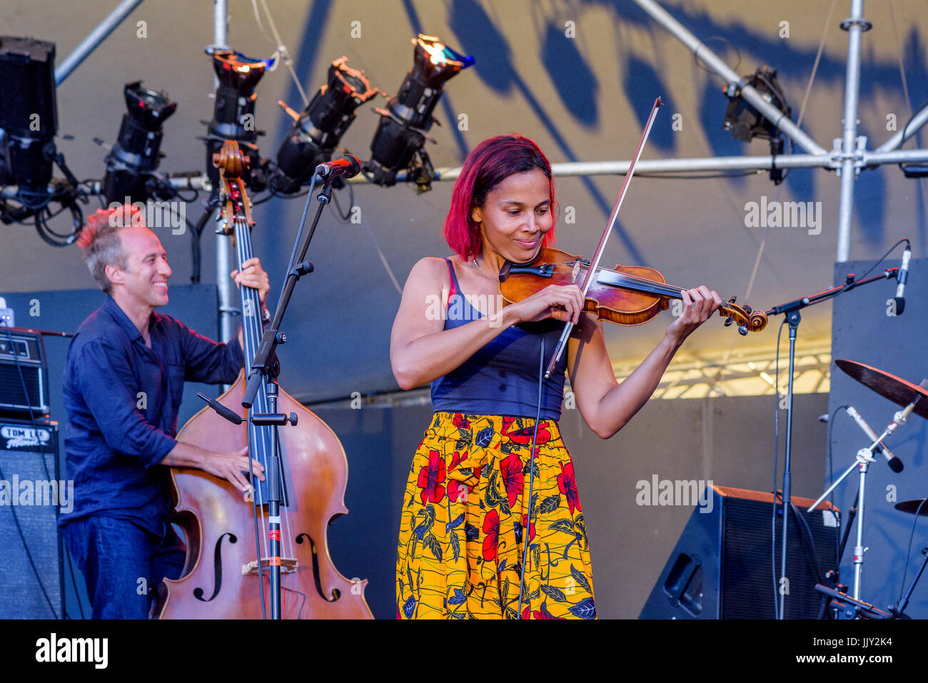 Rhiannon Giddens performing at 40th Annual Vancouver Folk Music ...