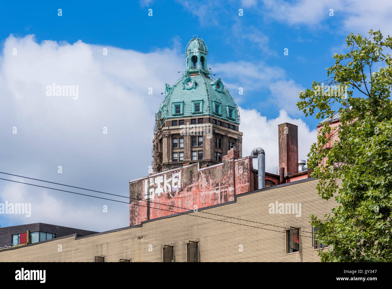 The Sun Tower cupola, Vancouver, British Columbia, Canada Stock Photo ...