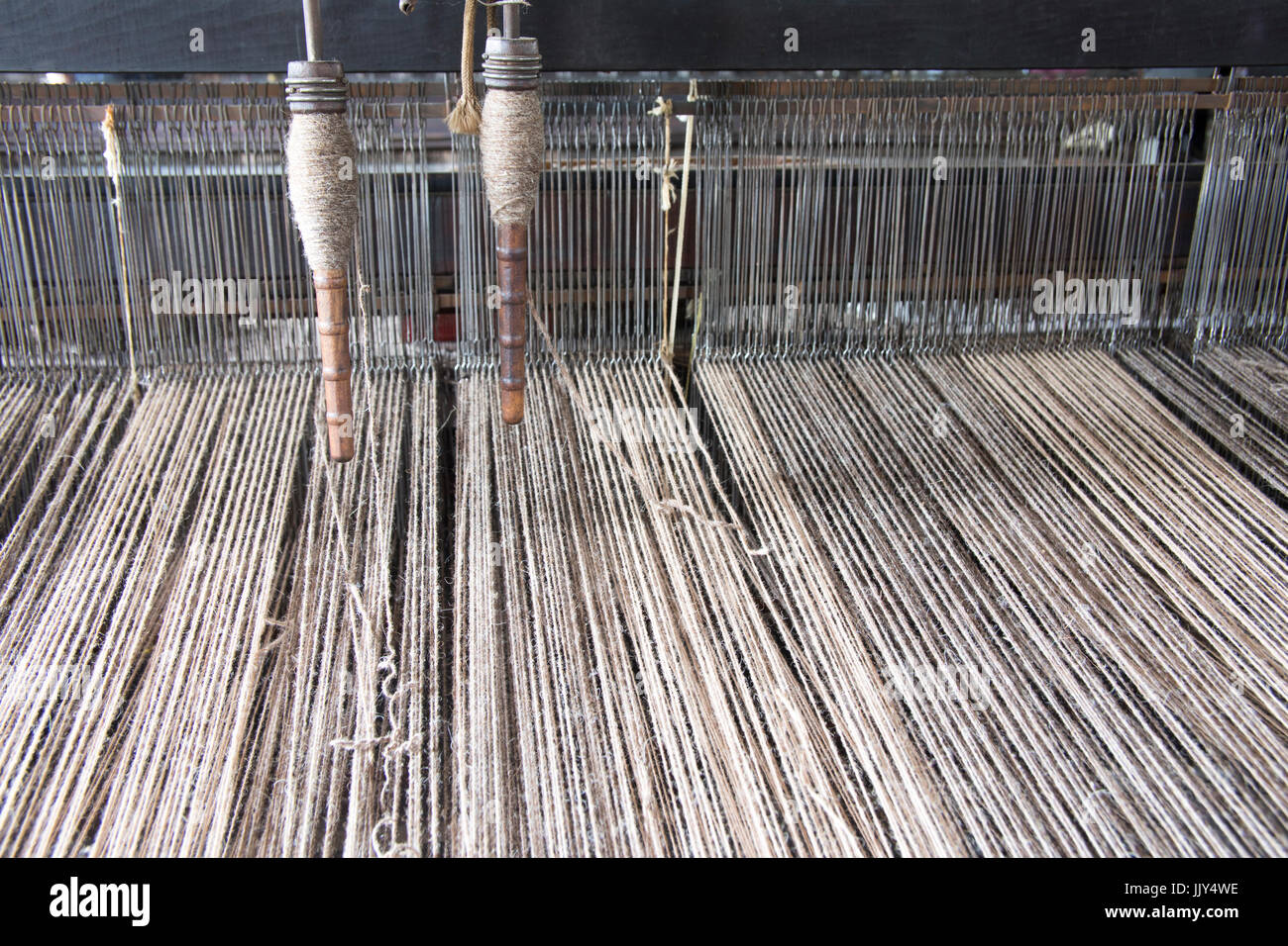 Old woolen mill loom hi-res stock photography and images - Alamy