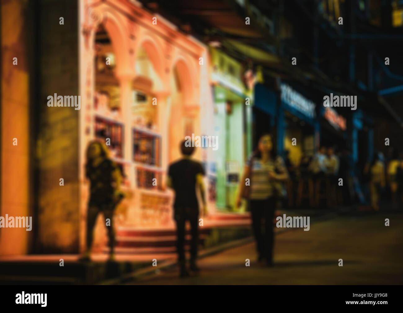 Abstract background of business people meet at bar on happy hour Stock ...