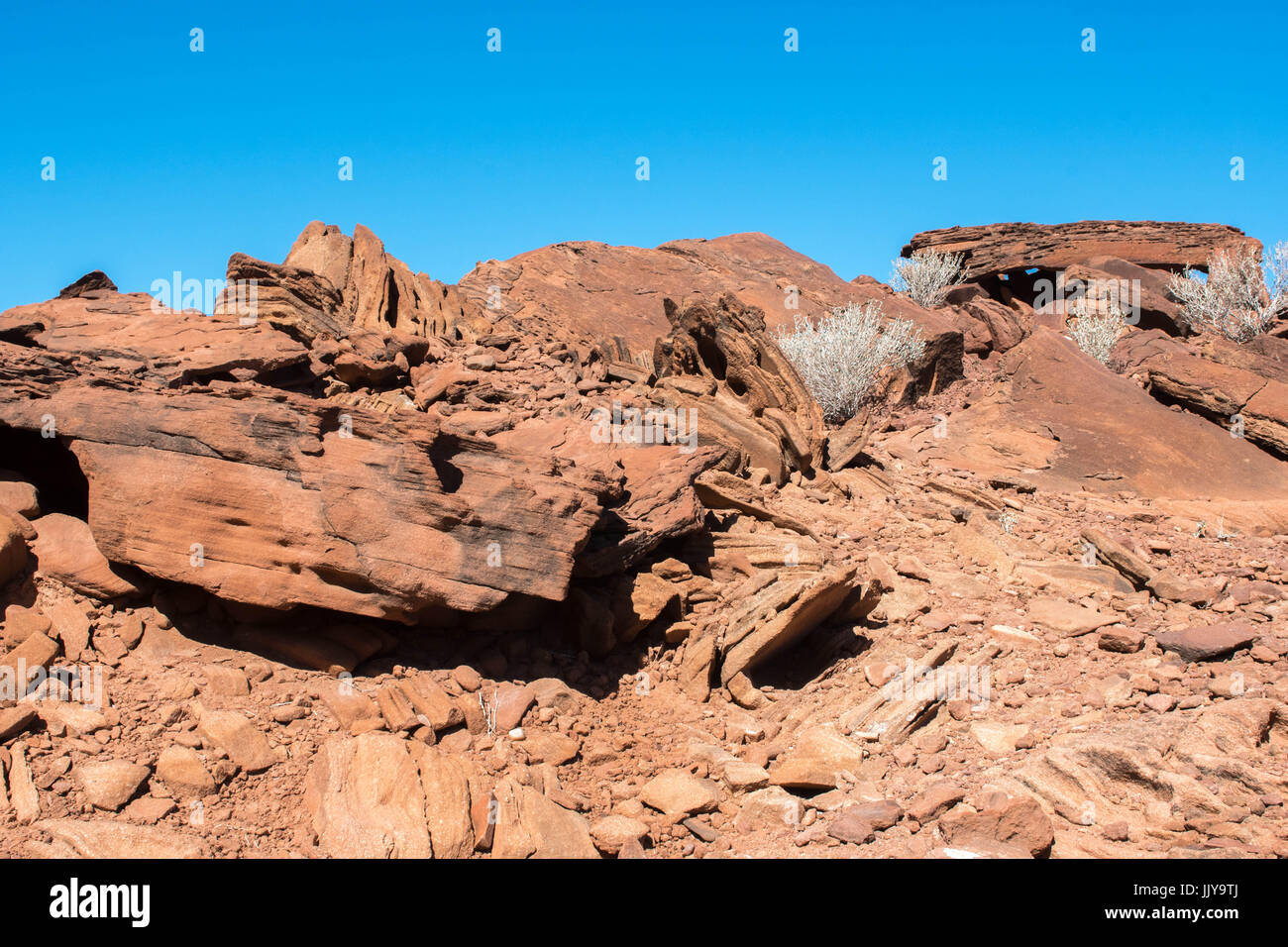 Jagged rock formations in Damaraland, Namibia, Africa Stock Photo - Alamy