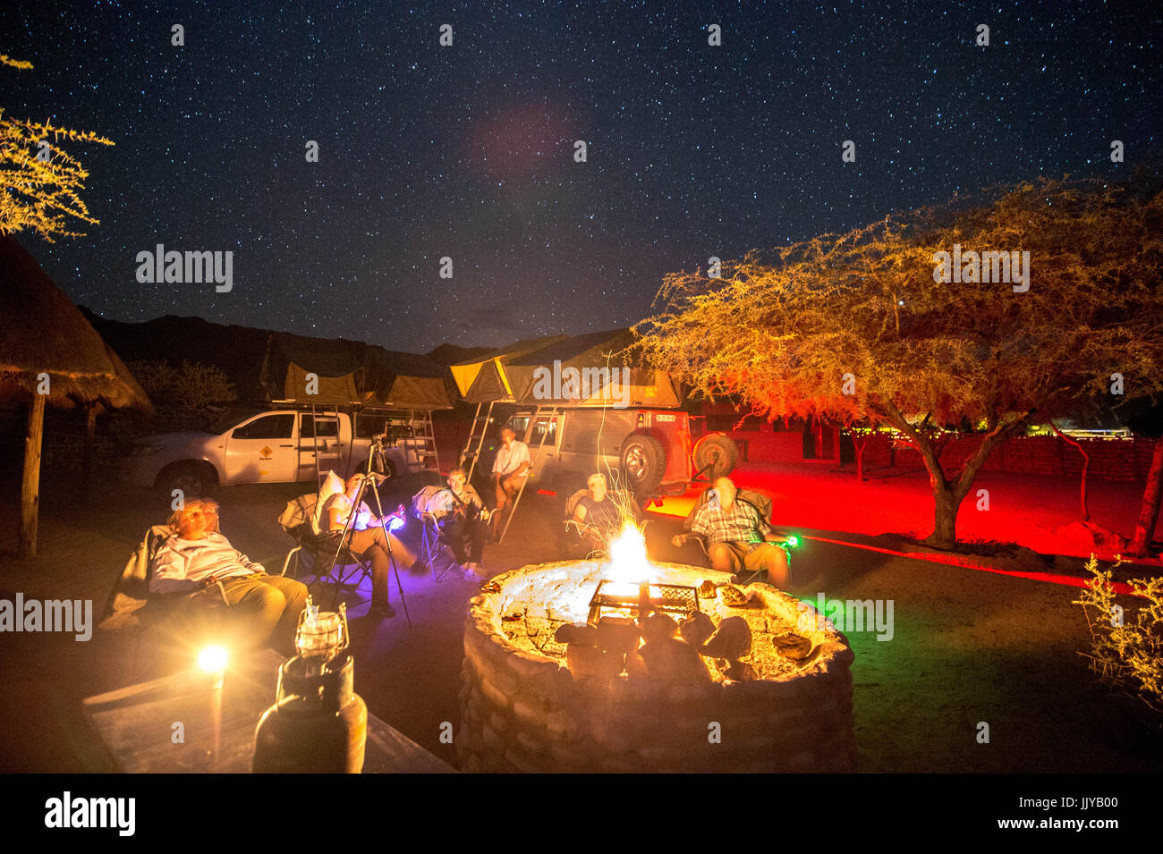 Campfire near Solitaire, Namibia, Africa Stock Photo - Alamy