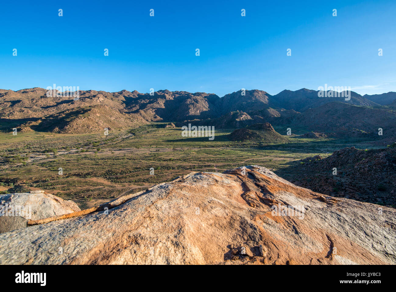 Overlooking the mountains of the Namib-Naukluft National Park in ...