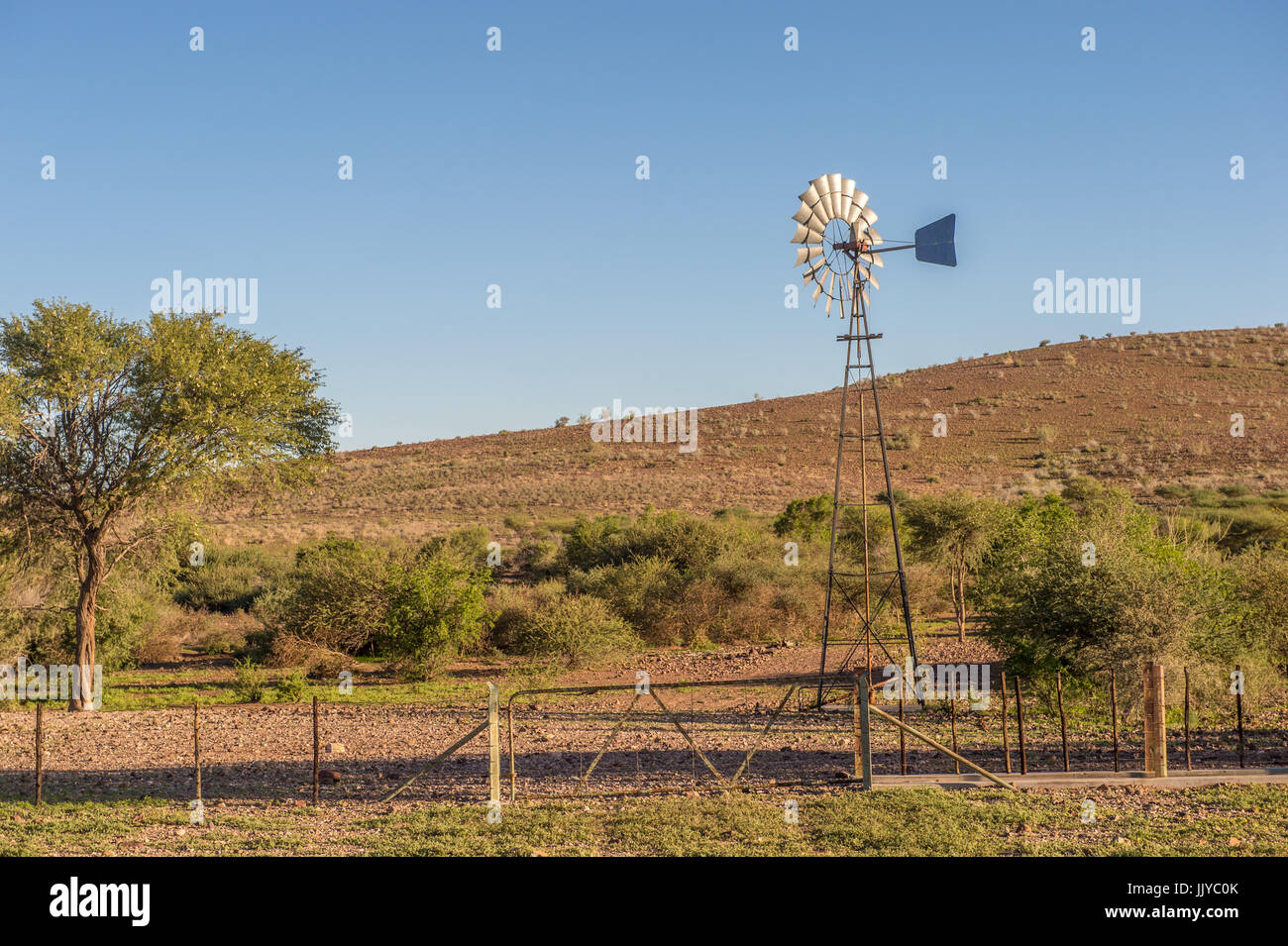 Windmill on Dabis Guest Farm, located in Helmeringhausen, southern ...