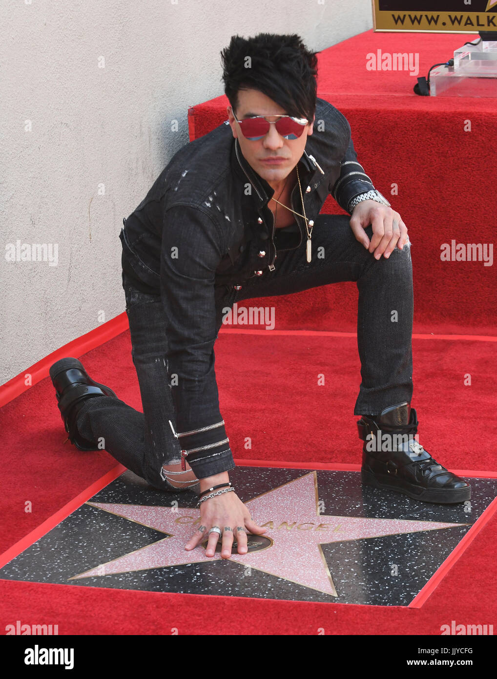 Los Angeles, USA. 20th July, 2017. Magician Criss Angel poses with his ...