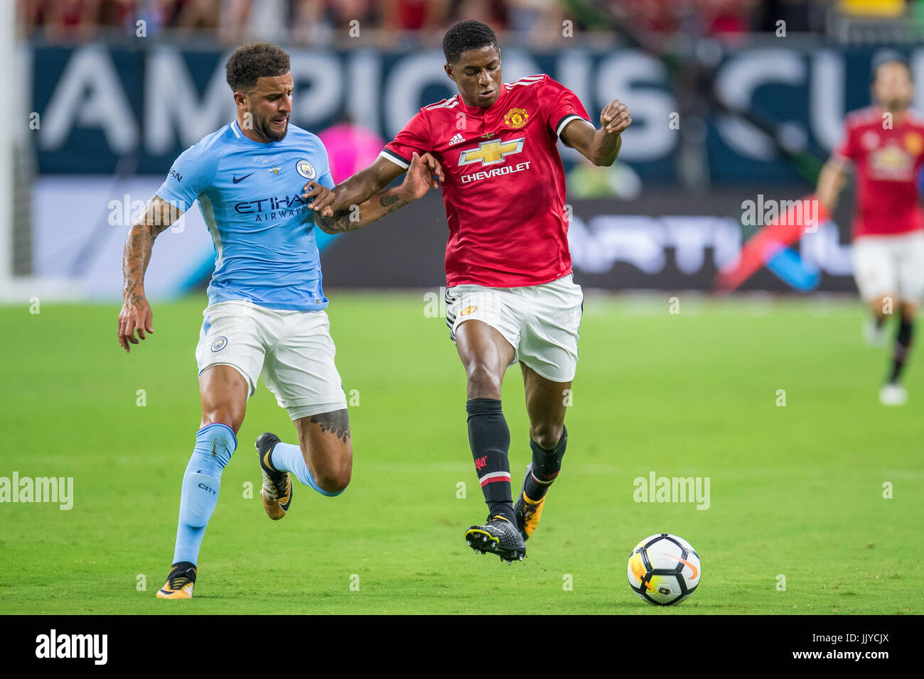 Houston, TX, USA. 20th July, 2017. Manchester United forward Marcus ...