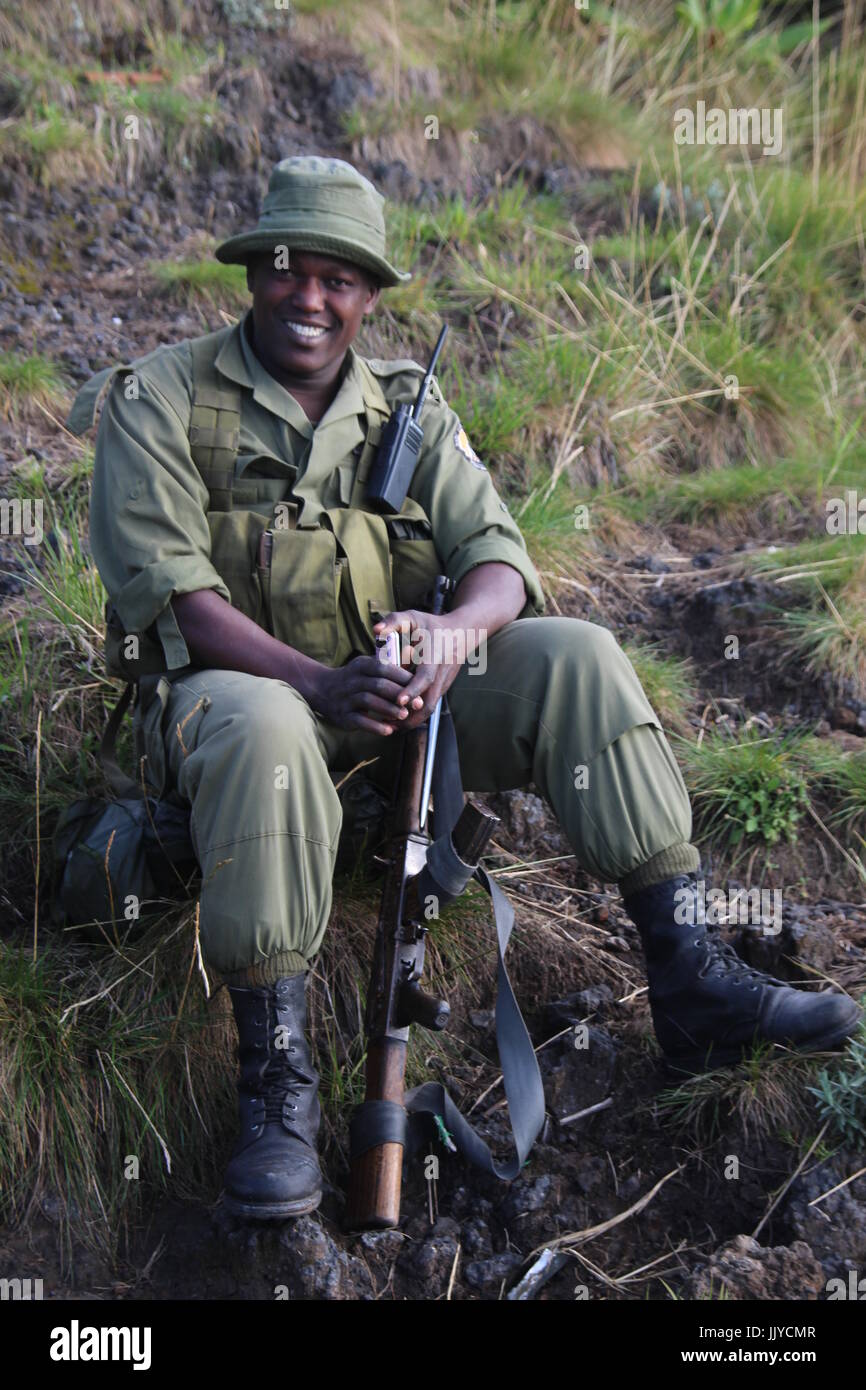 FILE - File picture dated 11 December 2016 showing a ranger of the ...