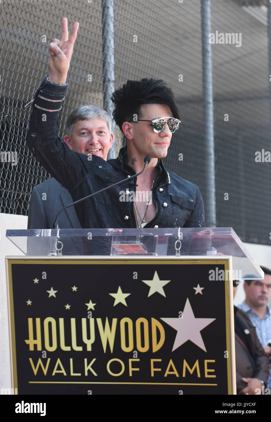 Los Angeles, USA. 20th July, 2017. Magician Criss Angel speaks during ...