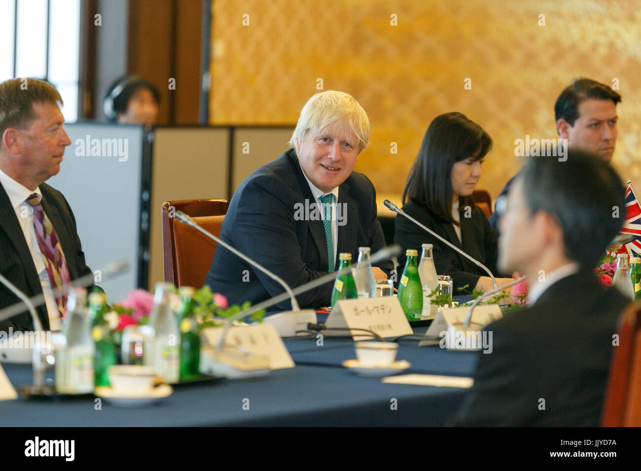 Tokyo, Japan. 21st July, 2017. Britain's Foreign Secretary Boris ...