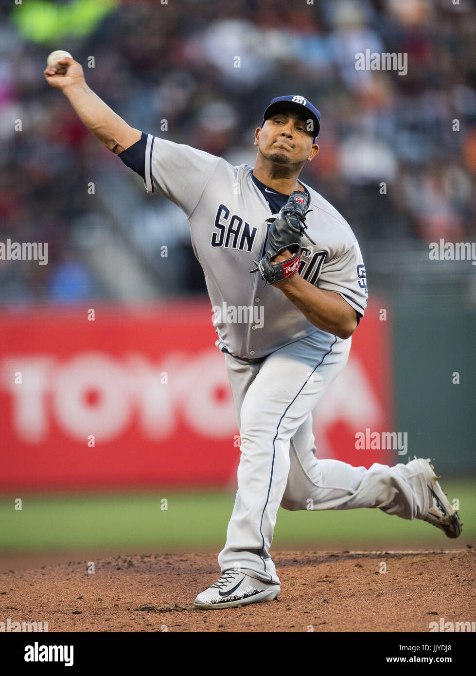 San Francisco, California, USA. 20th July, 2017. San Diego Padres ...