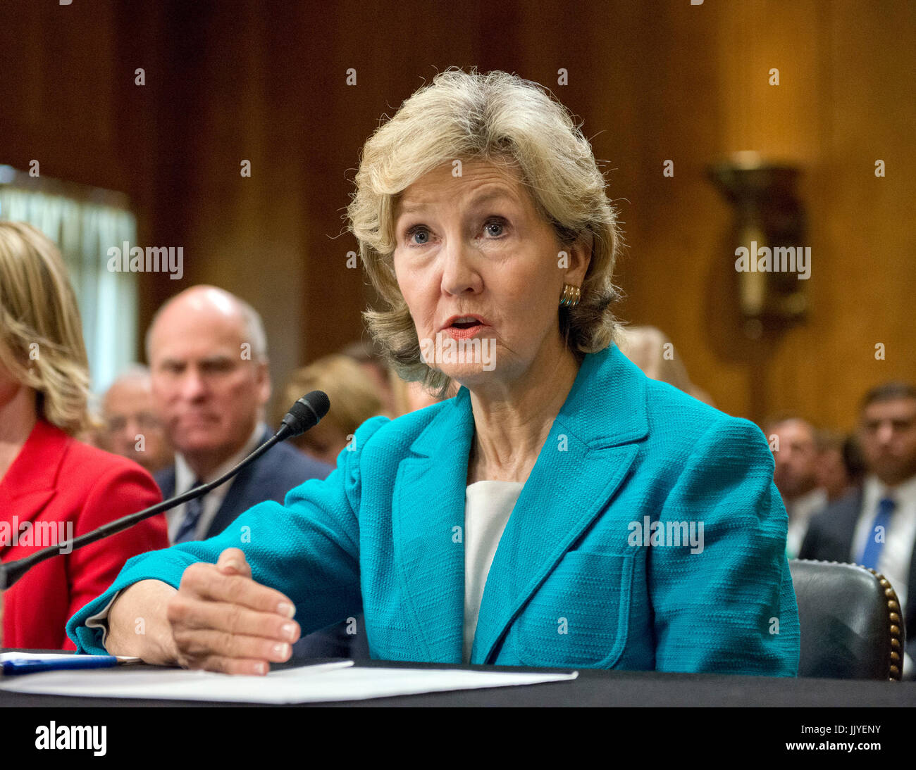 Washington, Us. 20th July, 2017. Former United States Senator Kay ...