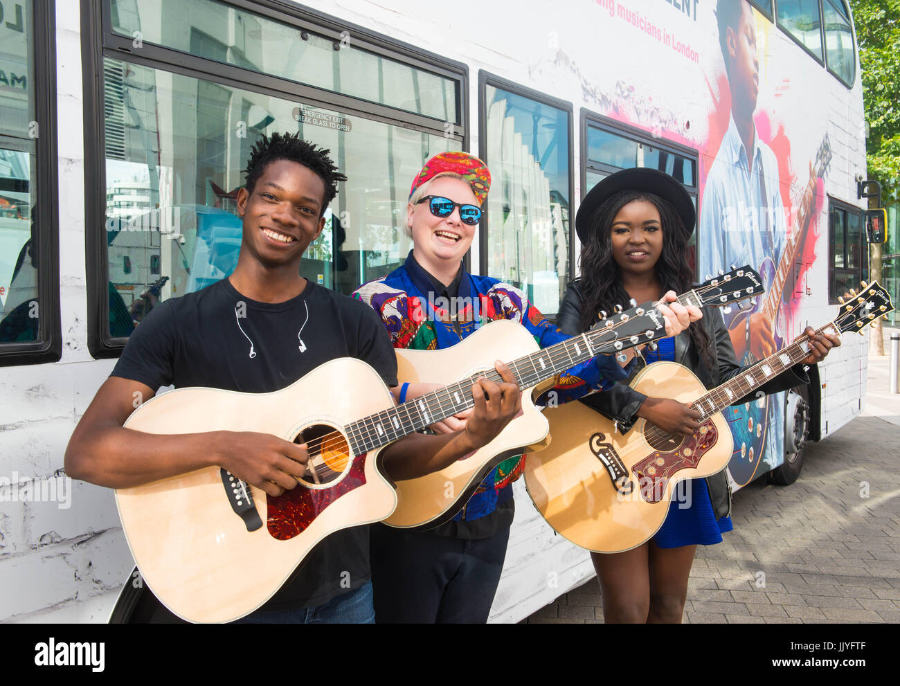 London, United Kingdom. 21th July 2017. Kal Lavelle, Jay Johnson and ...