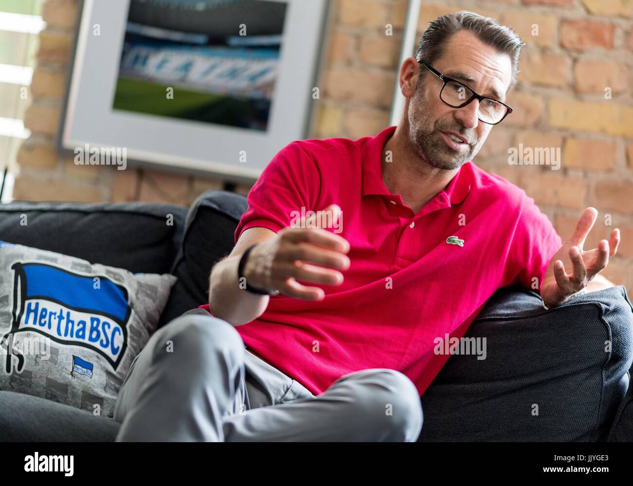 Berlin, Germany. 19th July, 2017. Michael Preetz, manager responsible ...