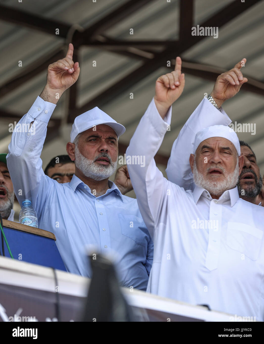 Gaza, Gaza City. 21st July, 2017. Islamic Hamas movement leader Ismail ...