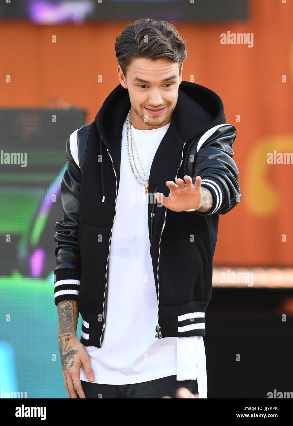 NEW YORK, NY - JULY 21: Laim Payne performs in Central Park at Rumsey ...