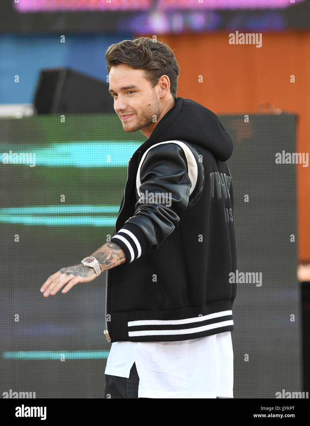 NEW YORK, NY - JULY 21: Laim Payne performs in Central Park at Rumsey ...