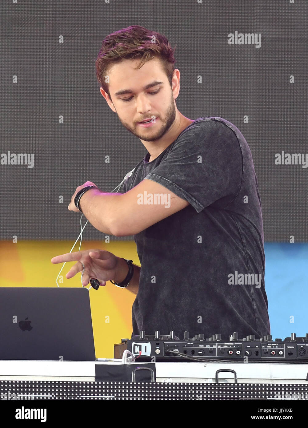 NEW YORK, NY - JULY 21: Zedd performs in Central Park at Rumsey ...